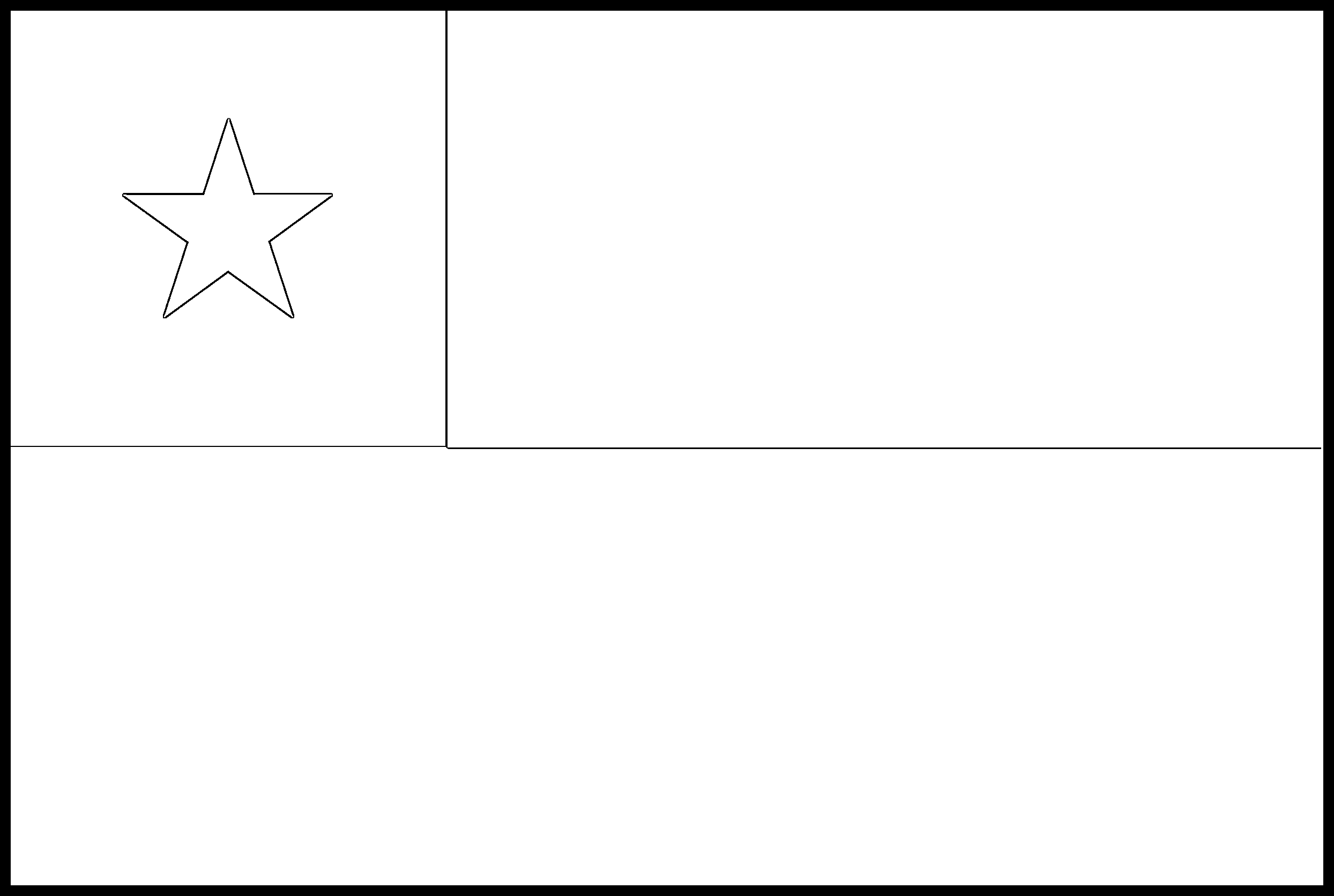 Chile Flag Colouring Page – Flags Web